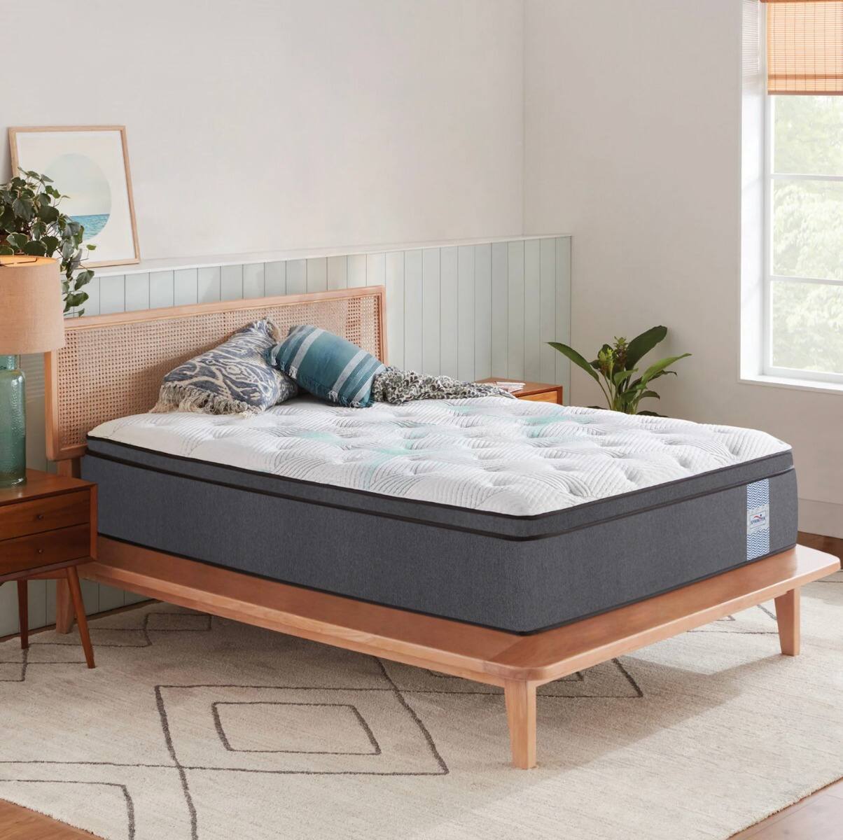 Springtek Euro Top 6 Inch Hybrid 4 Layered Single Size Pocket Spring Mattress Multicolor 72 x 36 Inch on EMI Bajaj Mall